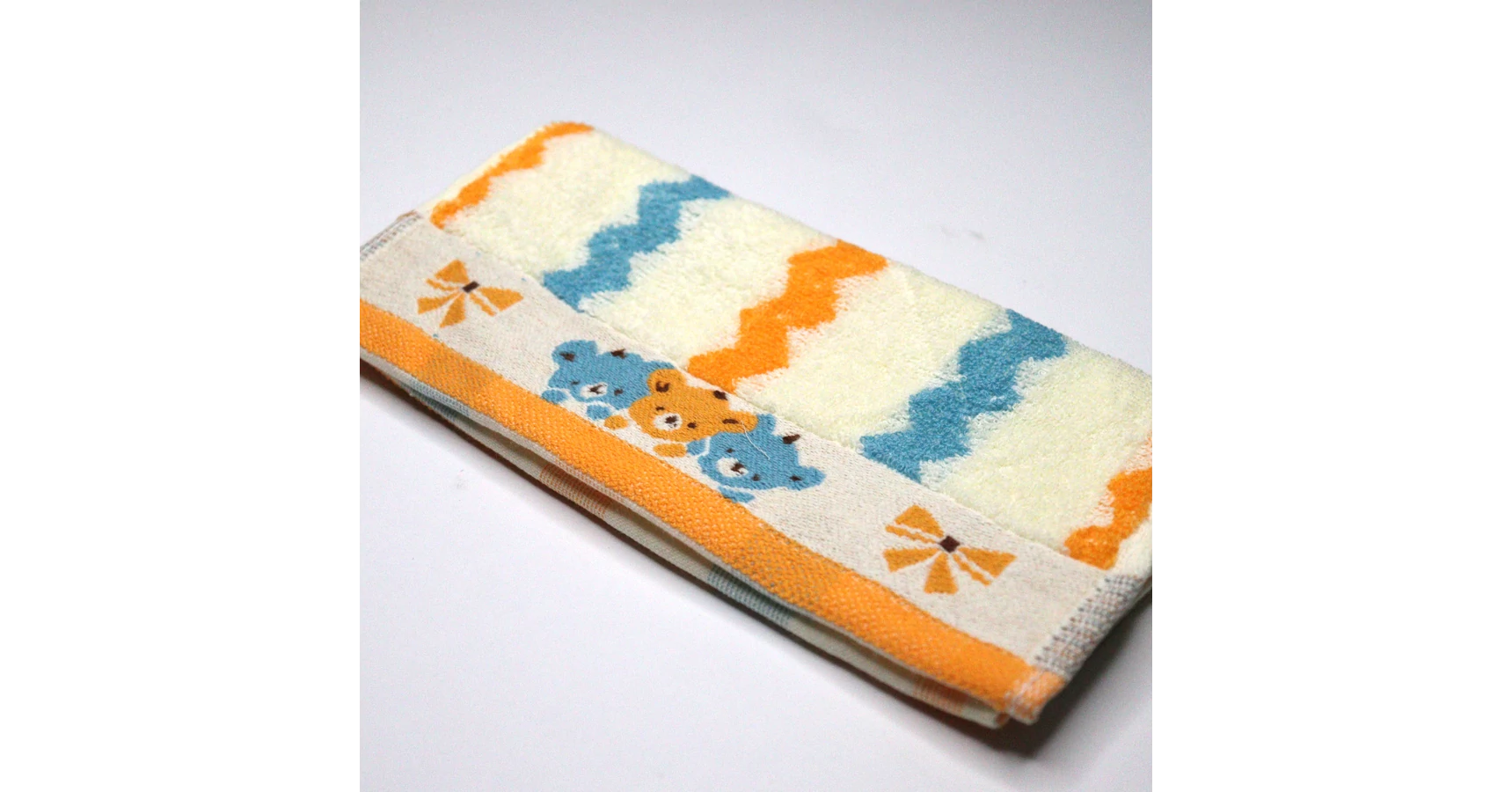 Gyerek törölköző, macis sárga 25x50 cm | Csipke Csodái méteráru webáruház